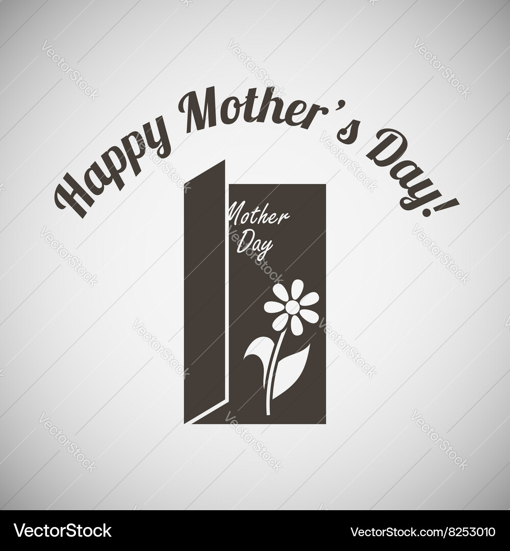 Mothers day emblem Royalty Free Vector Image - VectorStock