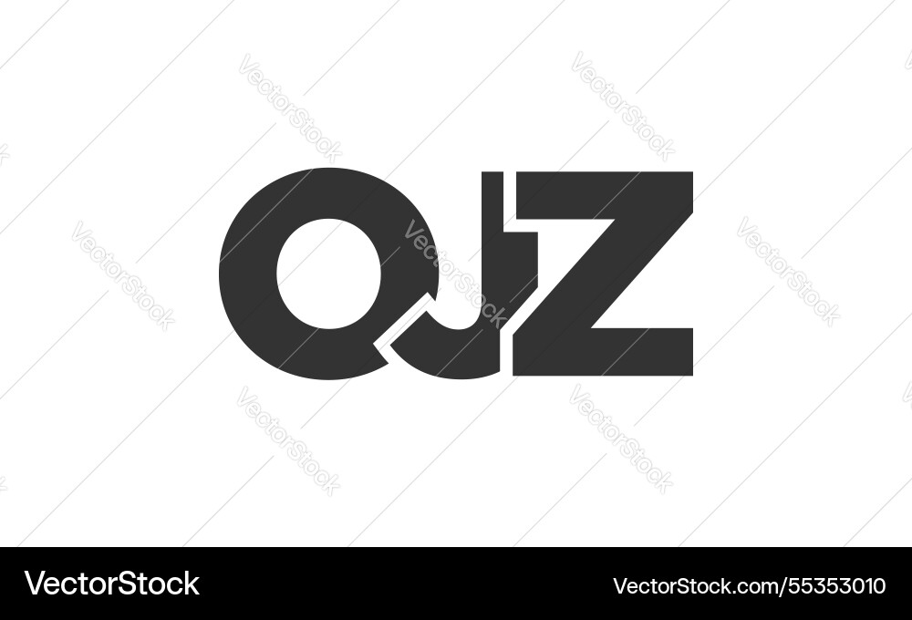 Ojz Logo Design Vorlage mit stark und modern Vektorbild