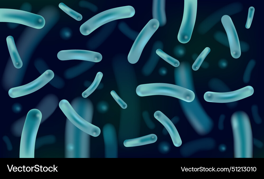 Probiotics lactobacillus for restoring Royalty Free Vector