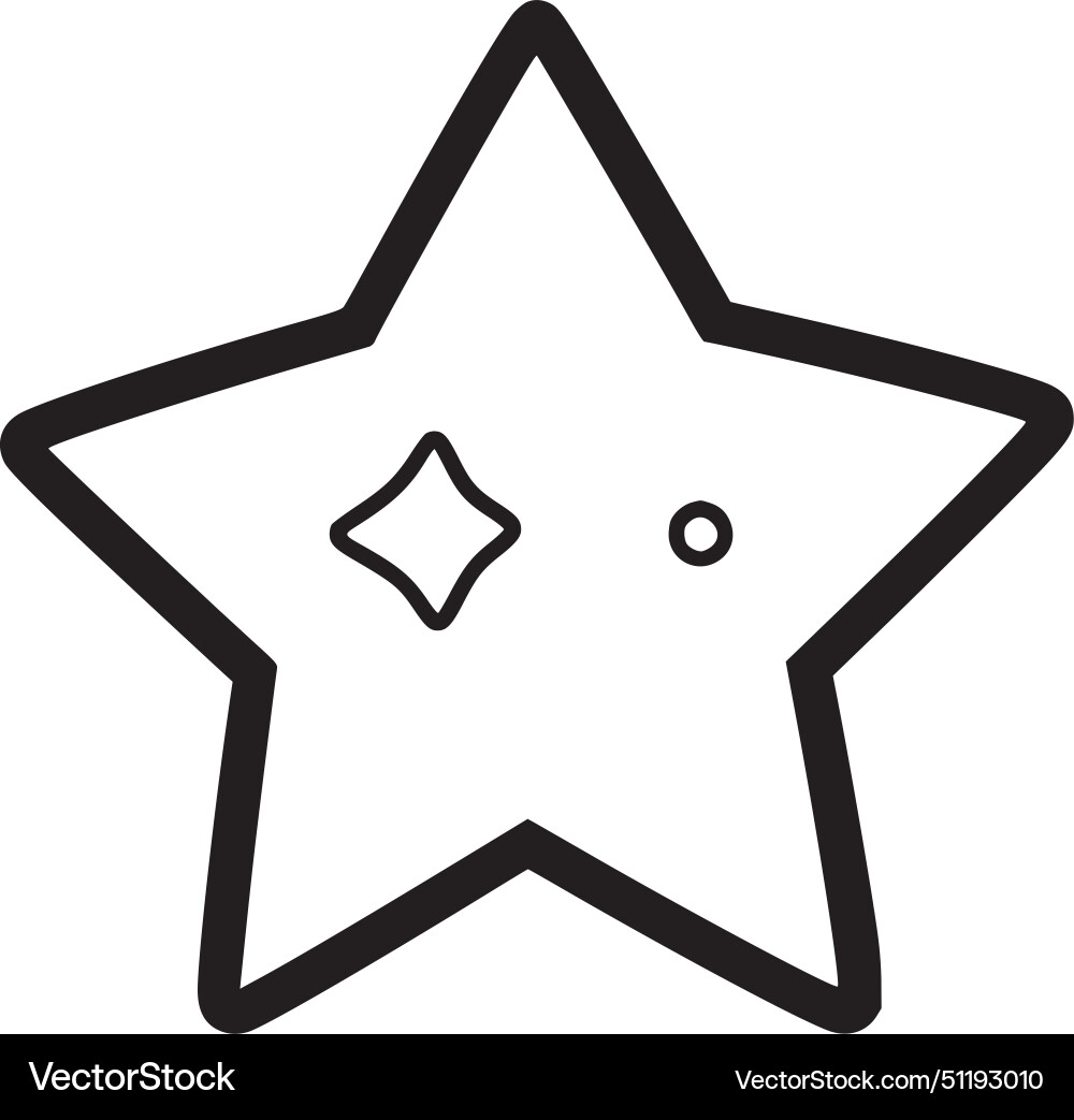 Star - minimalist and simple silhouette Royalty Free Vector