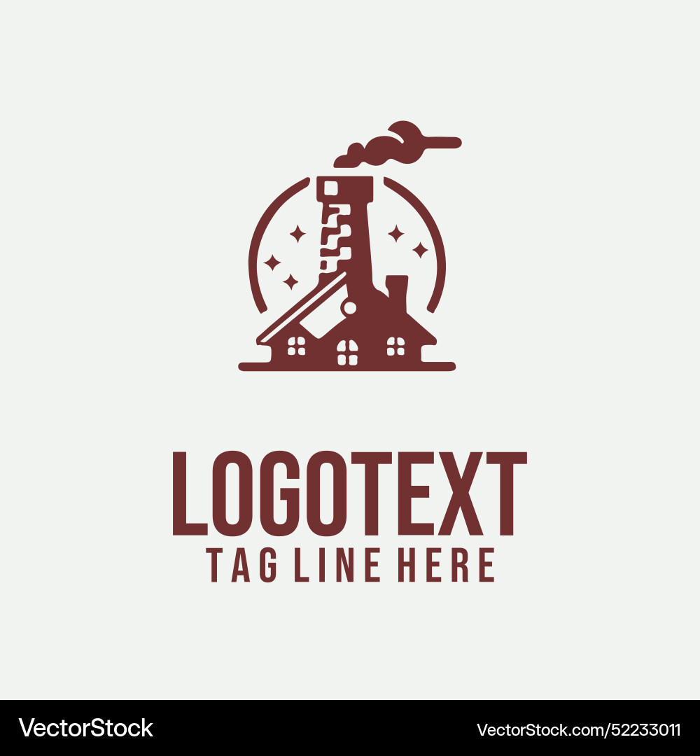 Chimney logo Royalty Free Vector Image - VectorStock