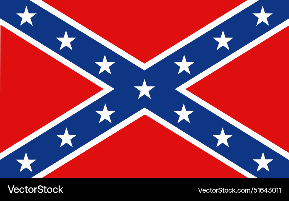 Flag of the combat csa Royalty Free Vector Image
