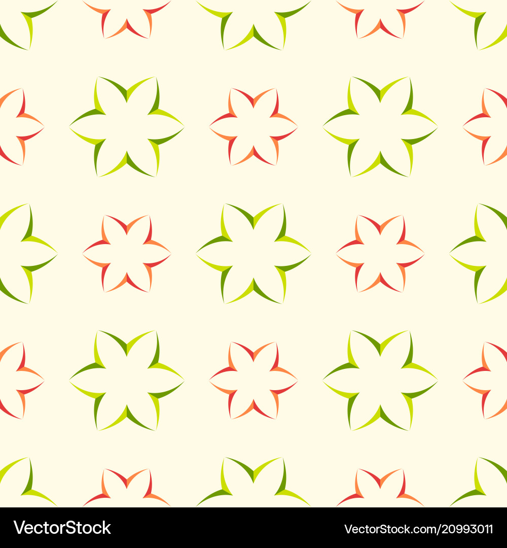 Geometric Floral Pattern Royalty Free Vector Image