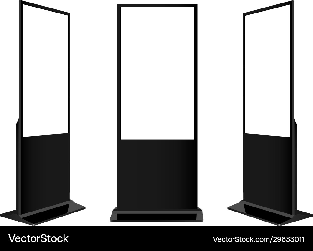 Modern Digital Signage Collection Royalty Free Vector Image