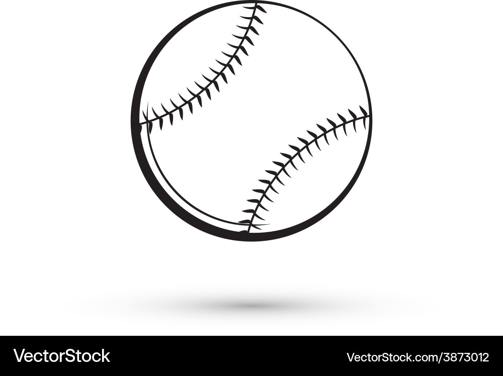 Baseball isolated Royalty Free Vector Image - VectorStock