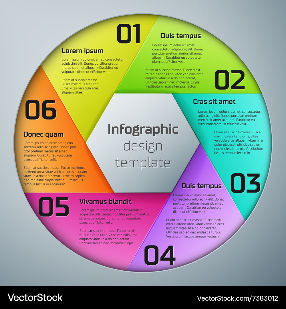 Modern infographic design template Royalty Free Vector Image