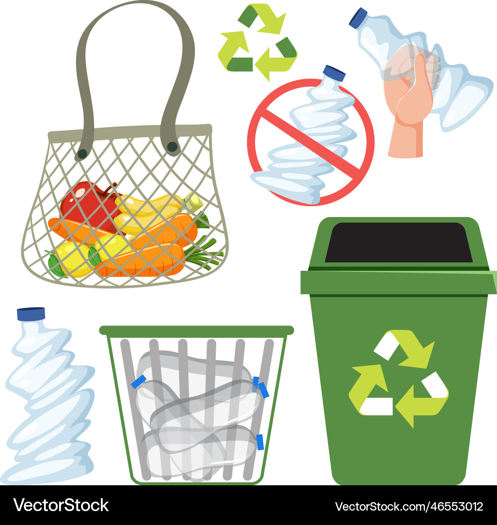 Save the earth graphics and icons collection Vector Image