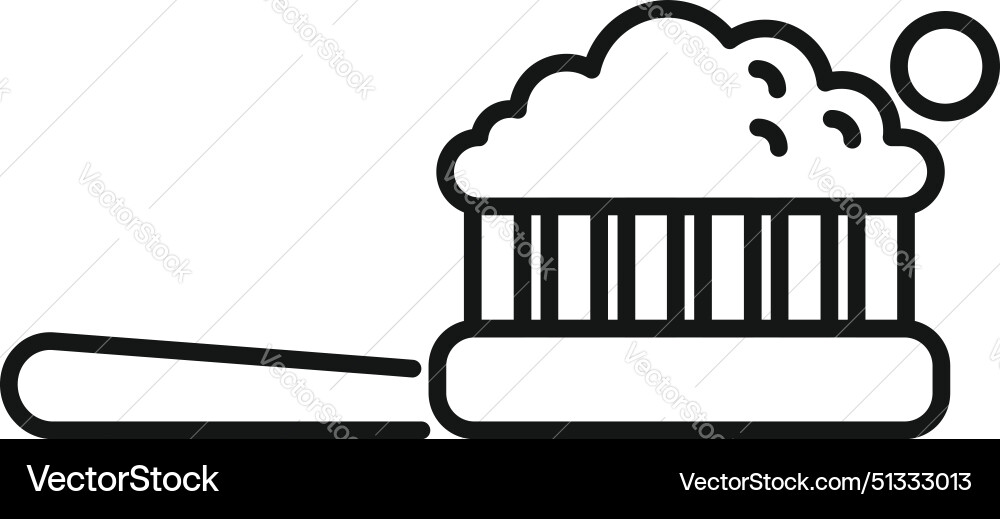 Cartoon toothbrush with toothpaste blob Royalty Free Vector