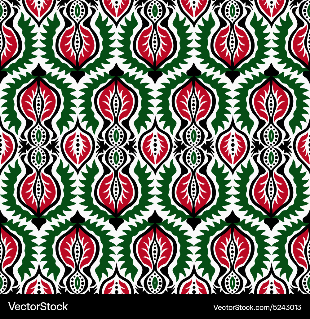 Folk floral pattern Royalty Free Vector Image - VectorStock