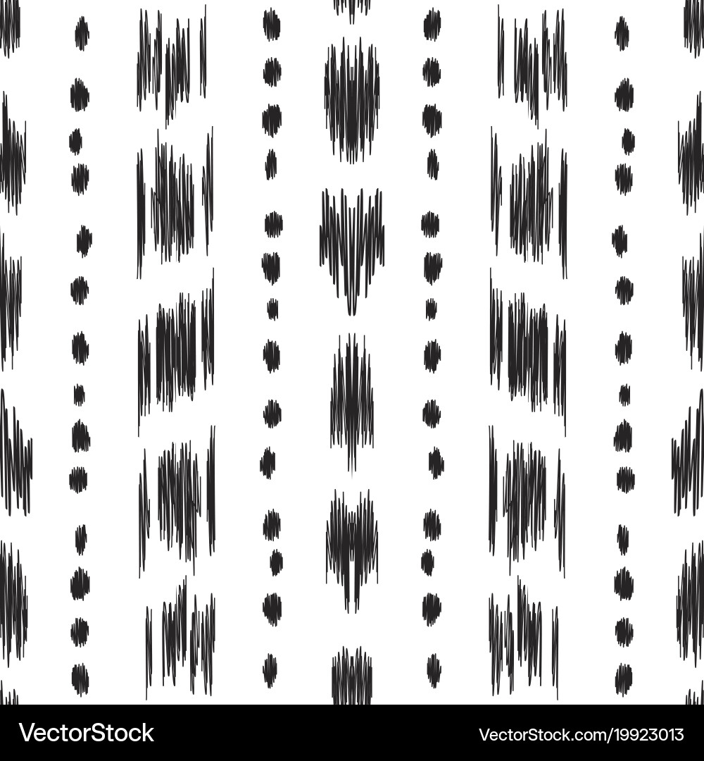 Ikat seamless pattern wallpaper background Vector Image