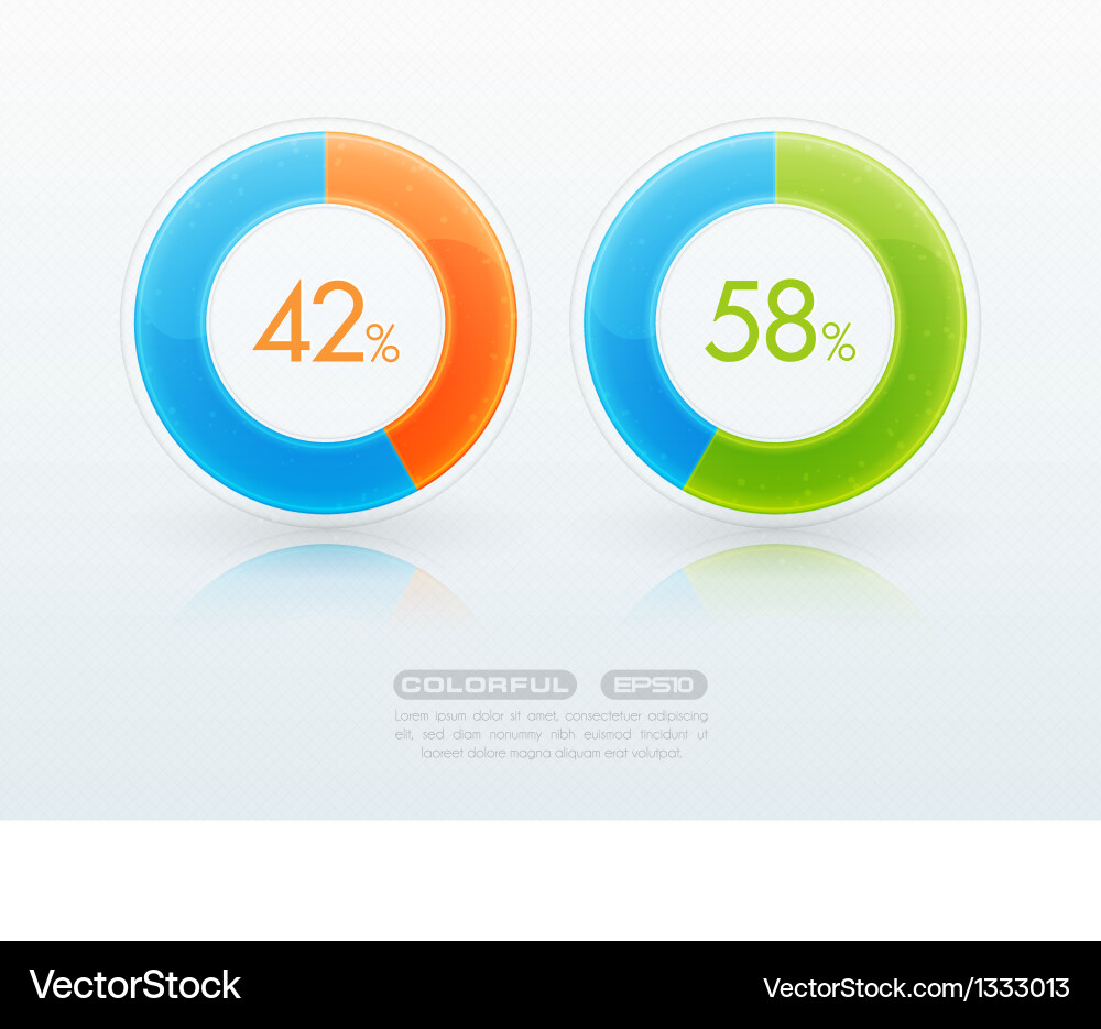 Progress Bar Icon Set Royalty Free Vector Image