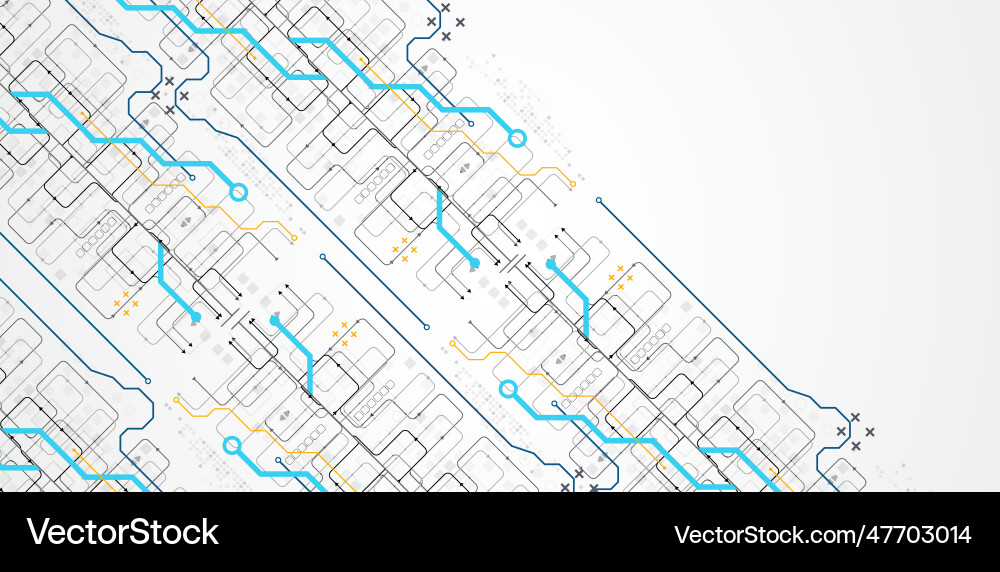 Abstract horizontal technology background Vector Image