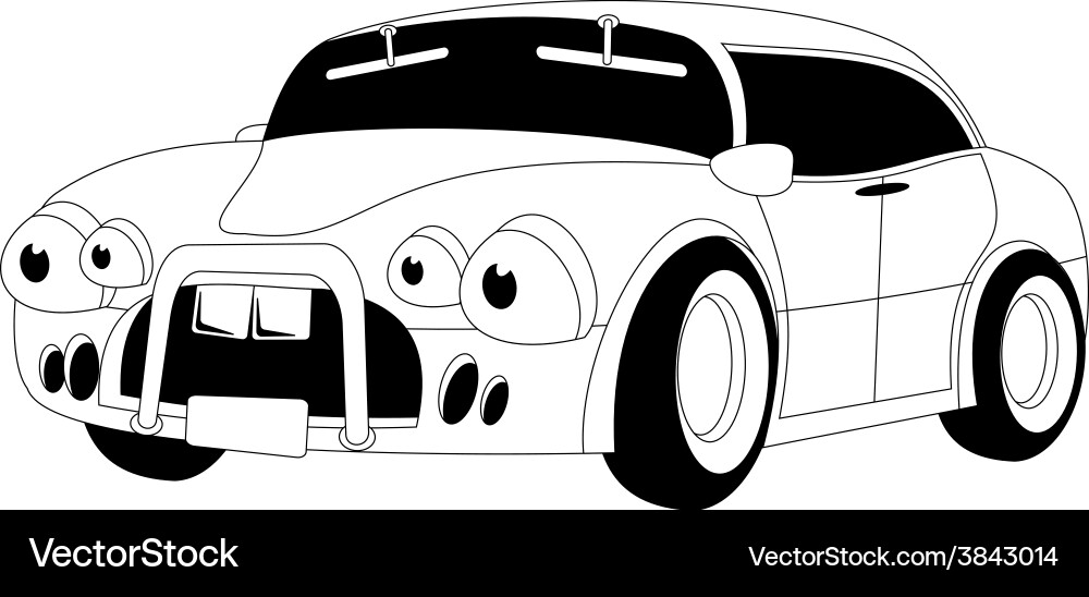 Cartoon car Royalty Free Vector Image - VectorStock