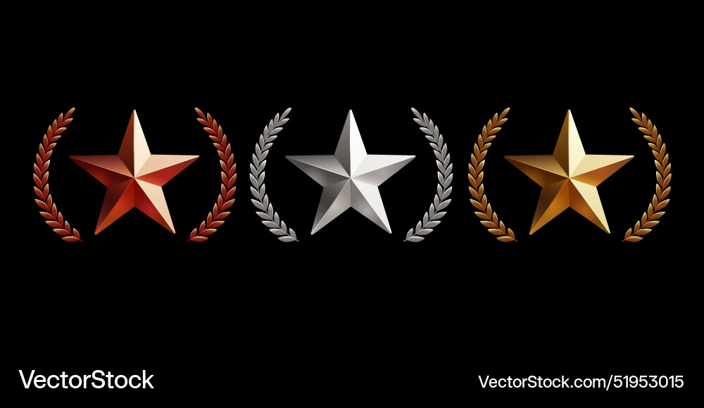 Awards nomination name podium golden silver Vector Image