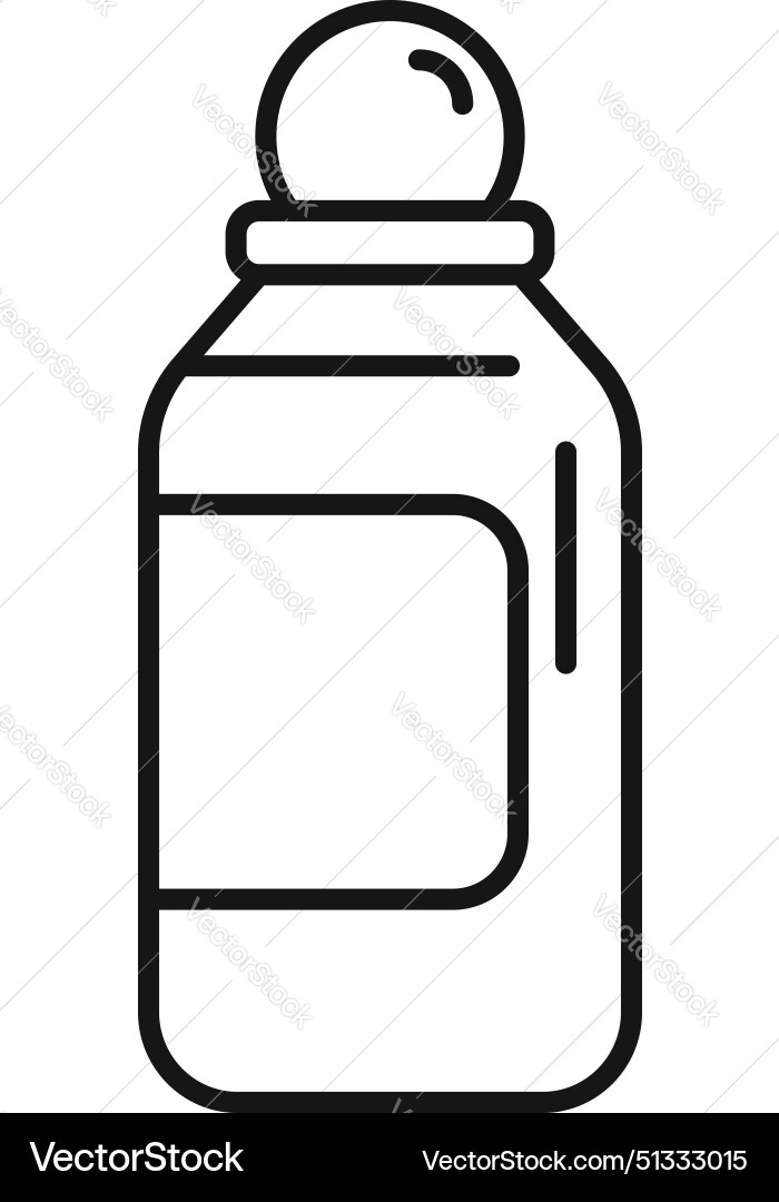 Baby bottle line art Royalty Free Vector Image