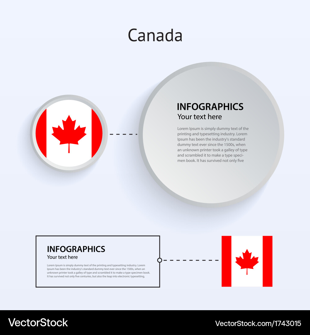 Canada Flag Banners Royalty Free Vector Image - VectorStock