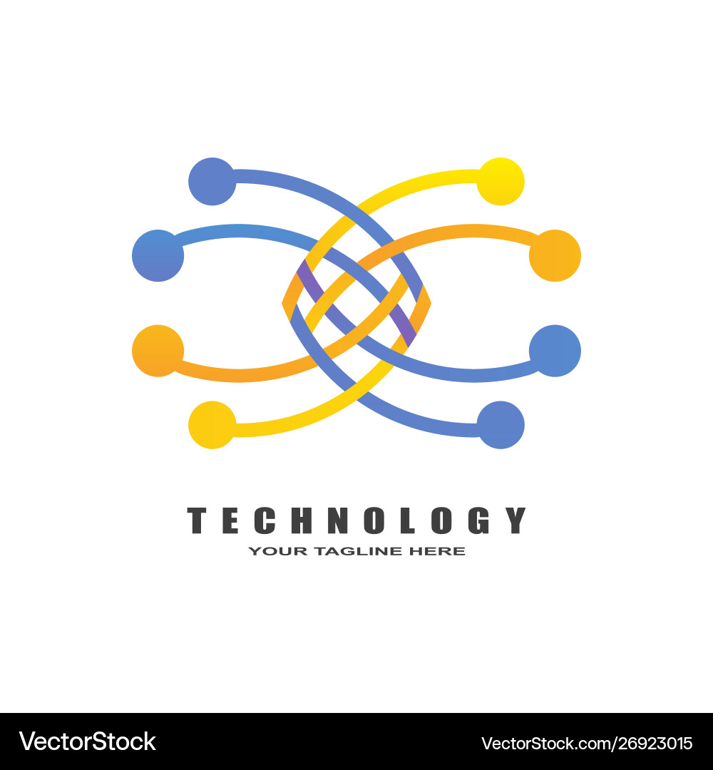 Future technology logos Royalty Free Vector Image