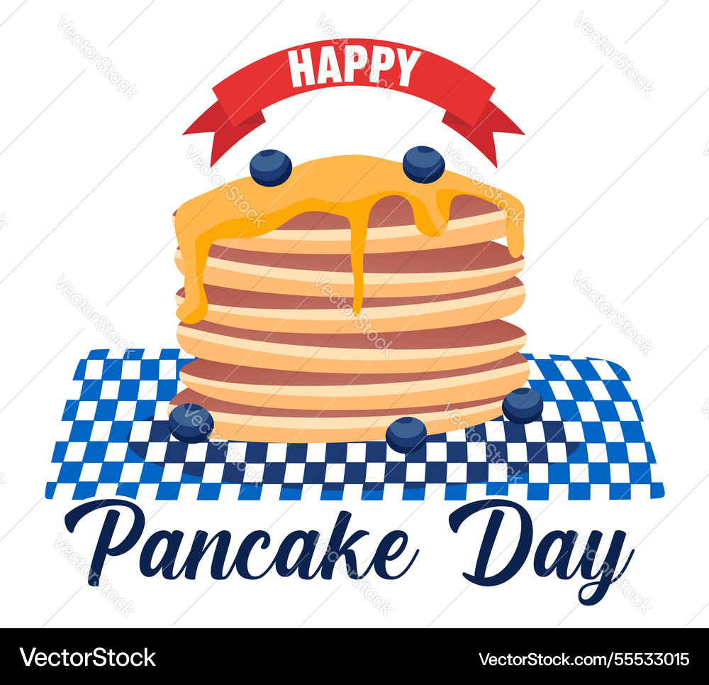 Happy national pancake day with delicious pancakes