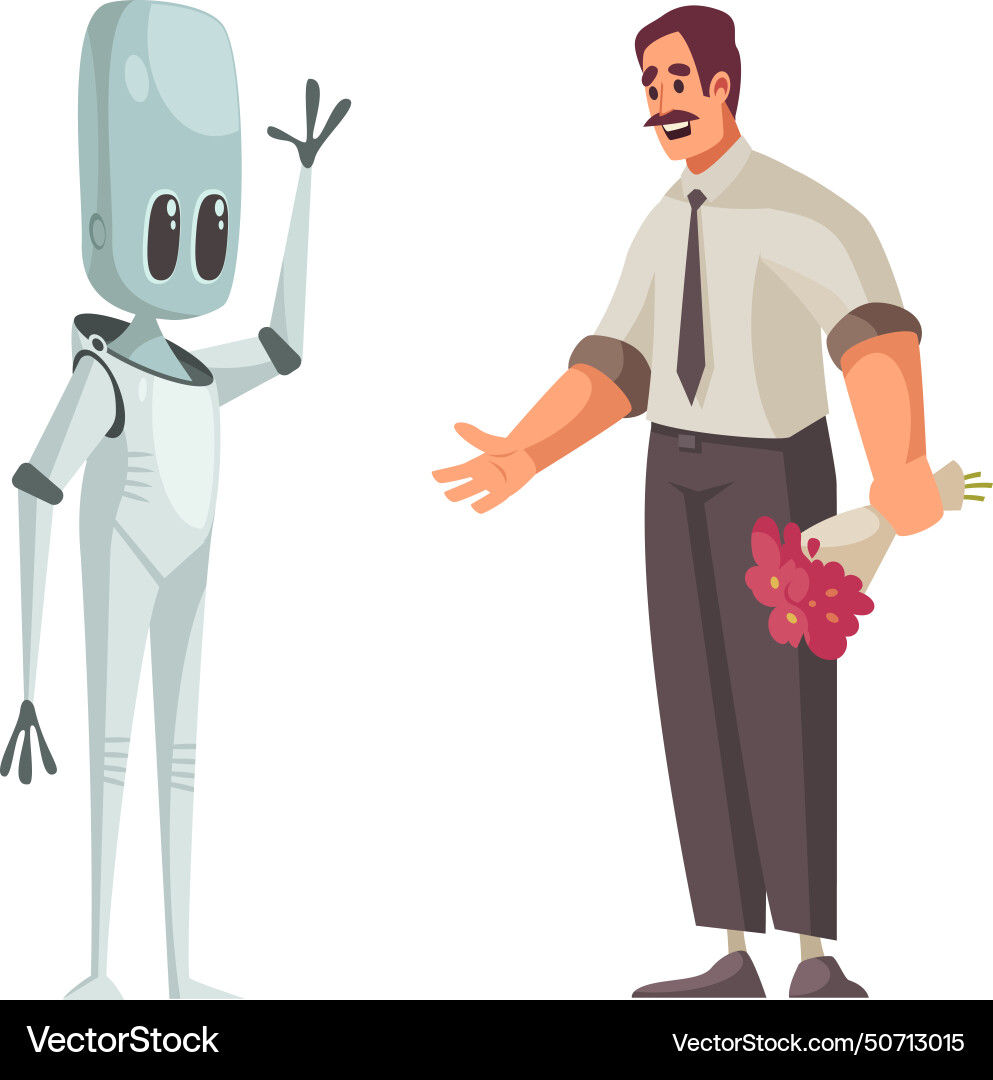 Humanoid cartoon Royalty Free Vector Image - VectorStock