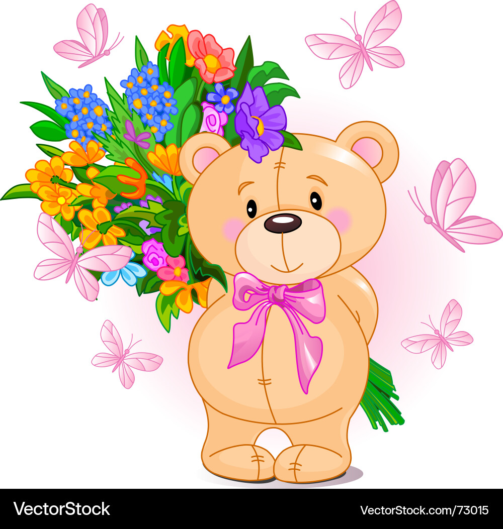 Teddy bear Royalty Free Vector Image - VectorStock