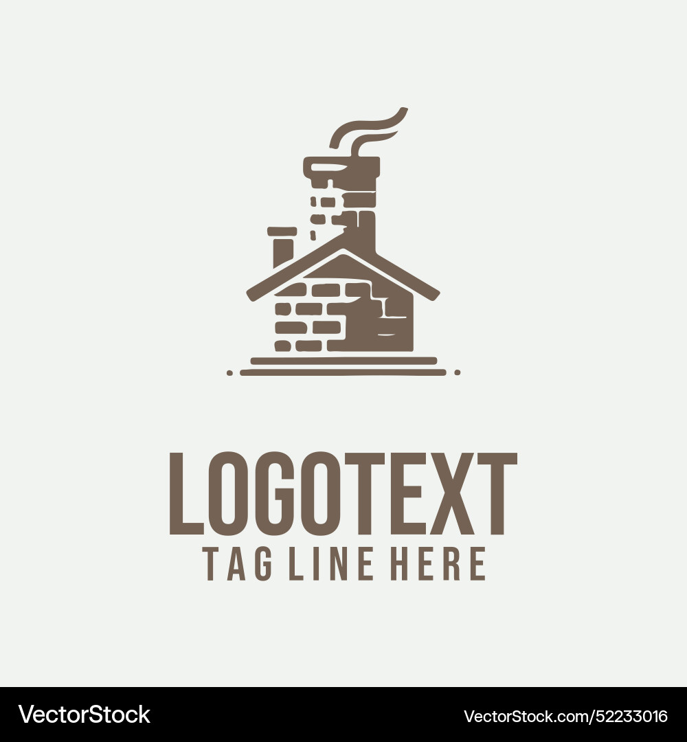 Chimney logo Royalty Free Vector Image - VectorStock