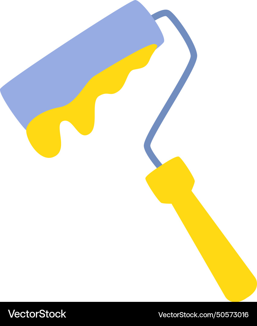 Paint roller tool Royalty Free Vector Image - VectorStock
