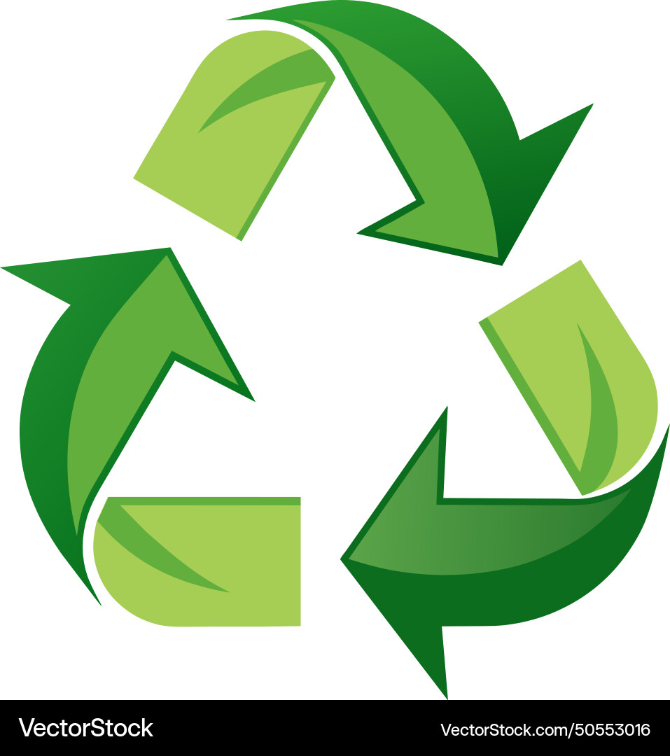 Recycle logo isolated Royalty Free Vector Image