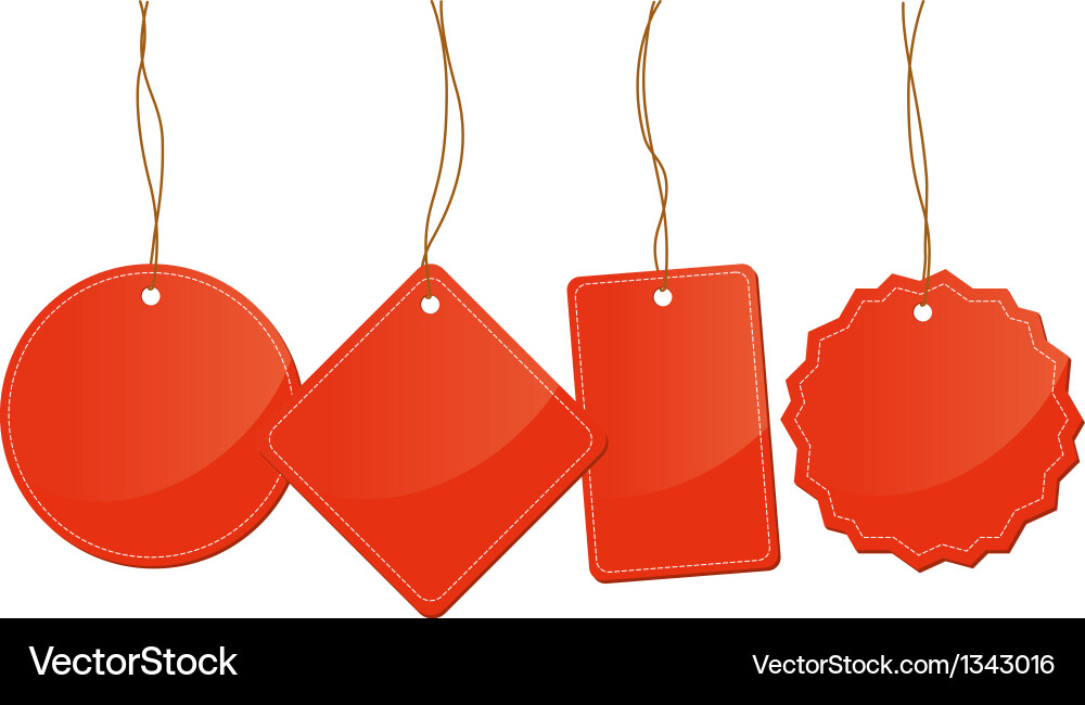 Tags Royalty Free Vector Image - VectorStock