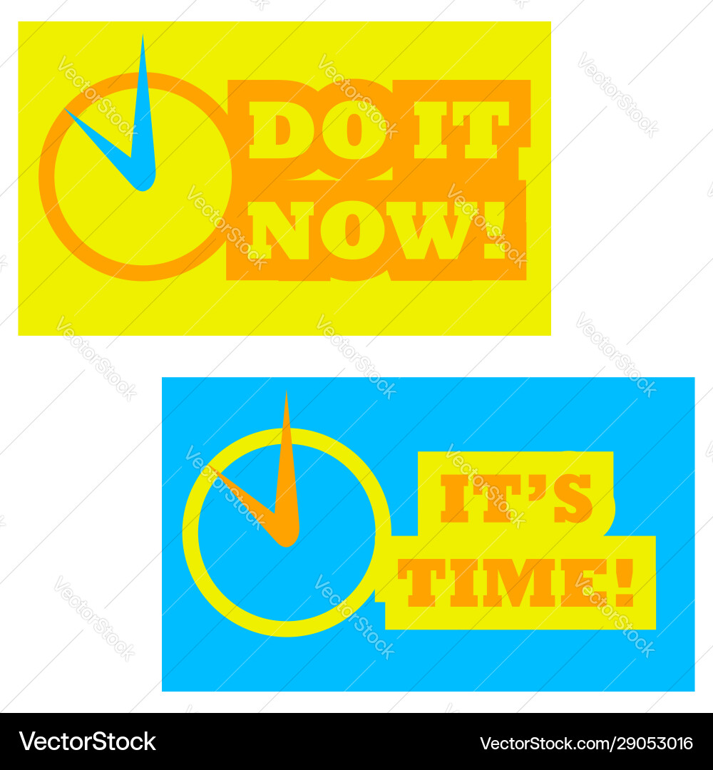 Time Management Motivation Royalty Free Vector Image
