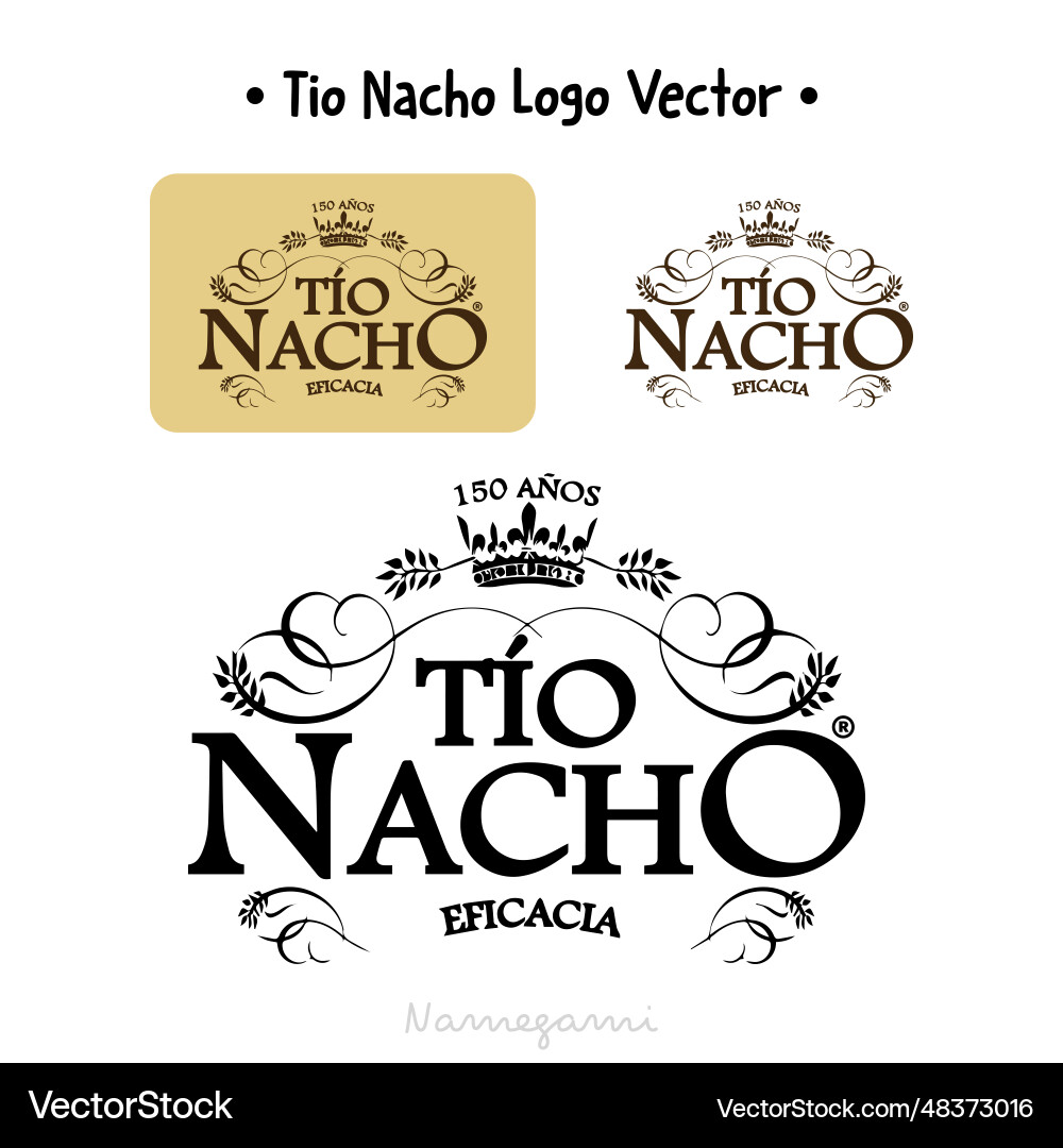 Tio nacho logo Royalty Free Vector Image - VectorStock