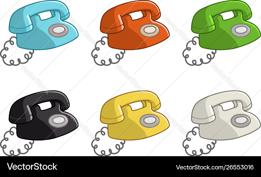 Vintage Rotary Telephone Royalty Free Vector Image