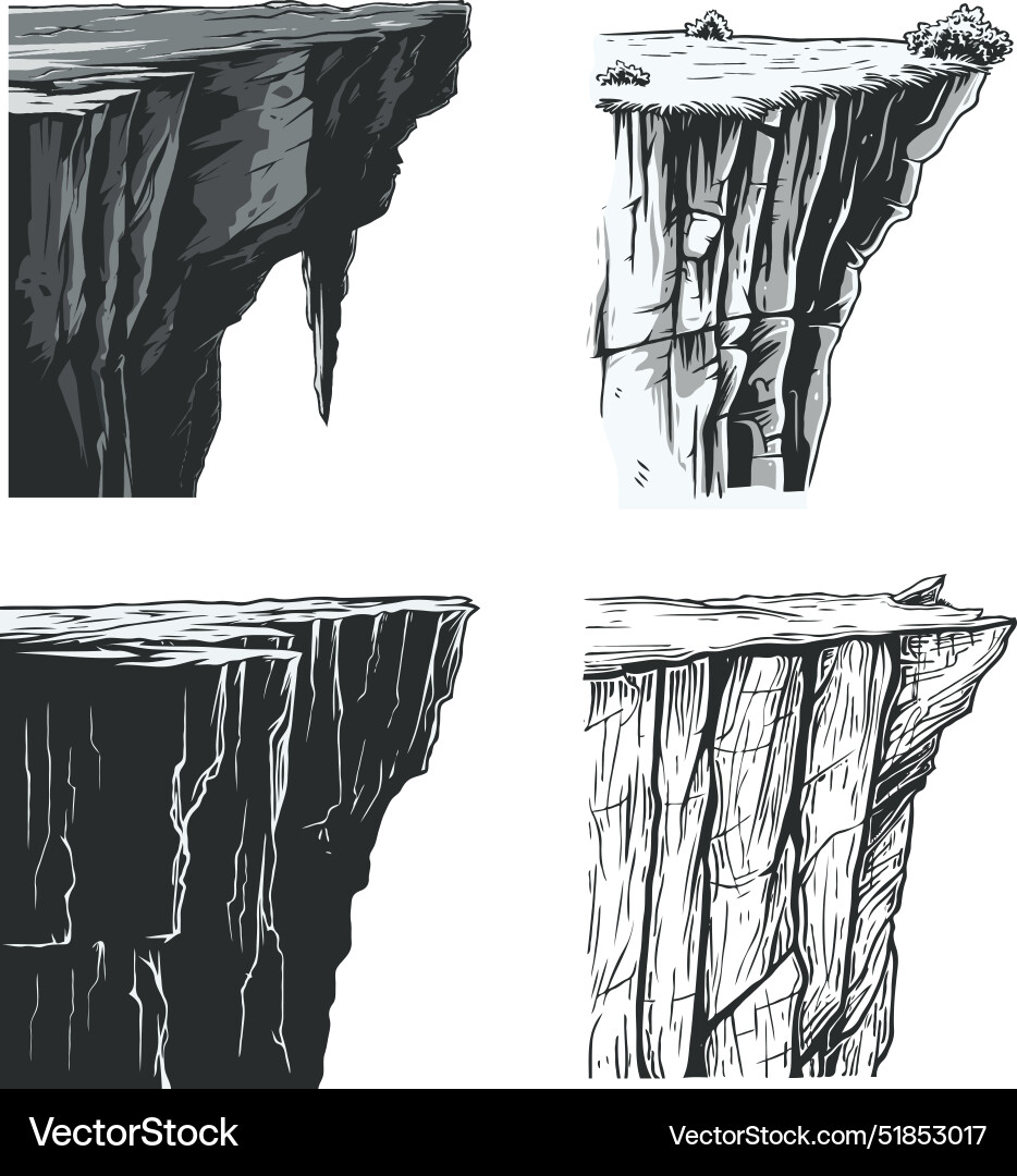 Cliff clipart Royalty Free Vector Image - VectorStock