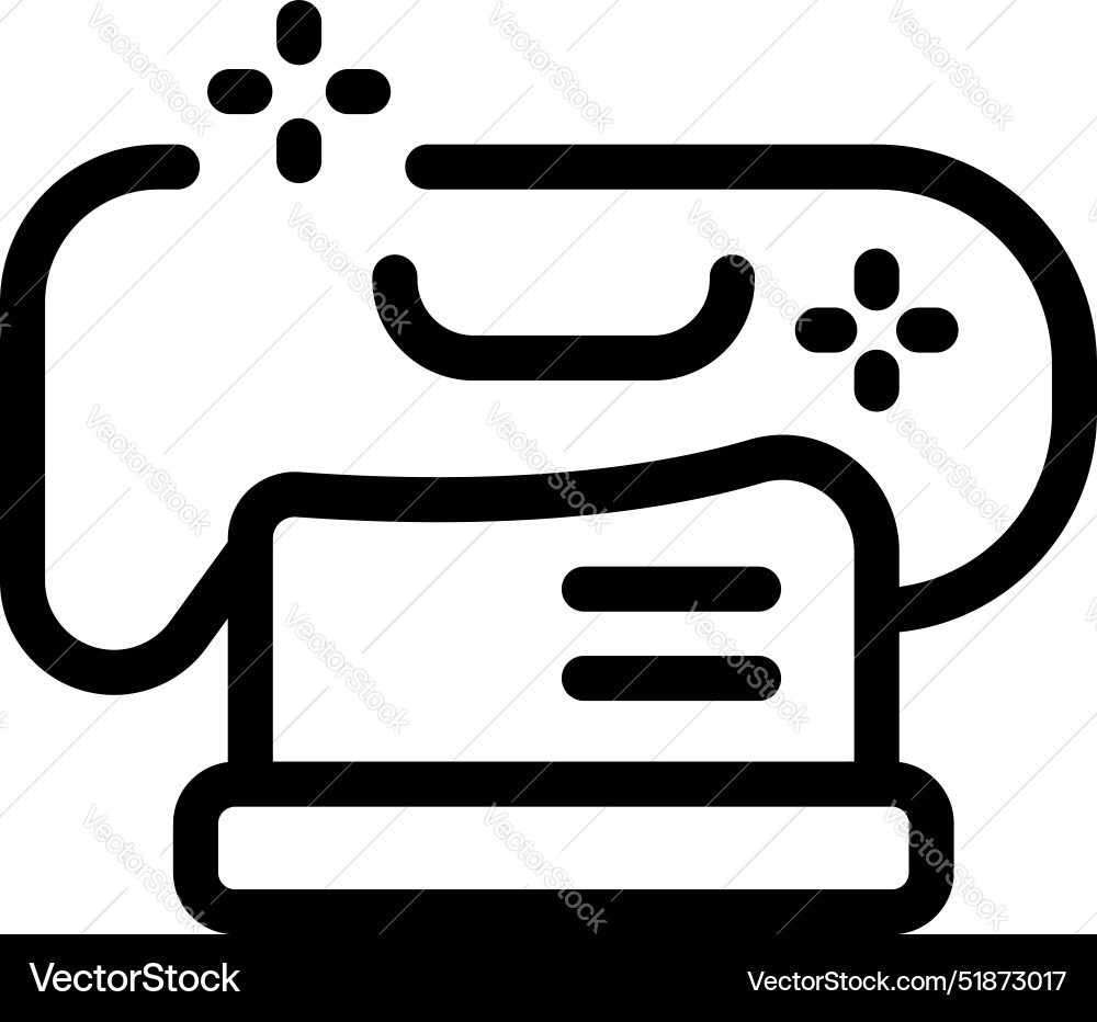 Gamepad connected to modern gaming console Vector Image