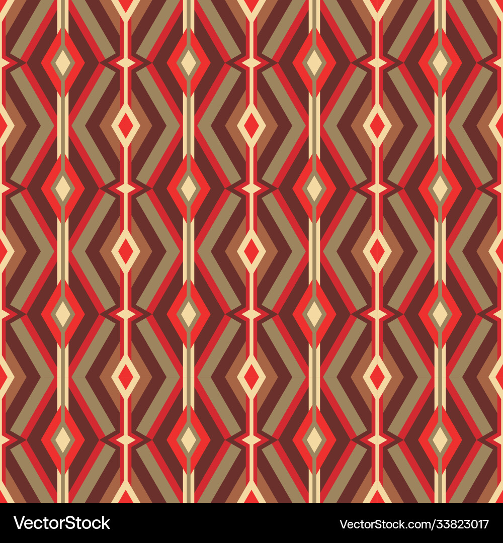Retro Atomic Geometric Pattern Royalty Free Vector Image