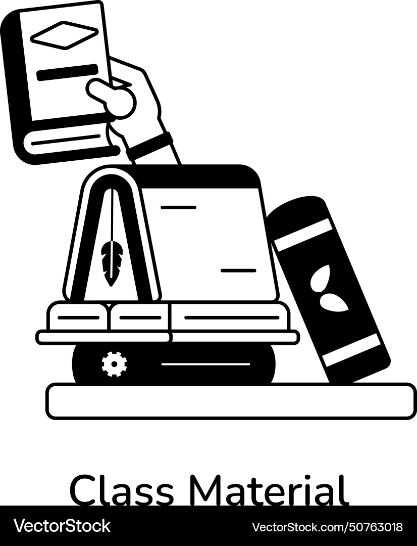 Class material Royalty Free Vector Image - VectorStock