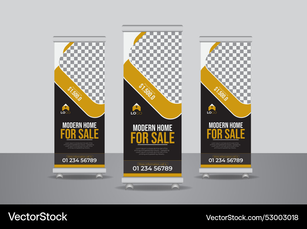 Property sale banner design creative x Royalty Free Vector