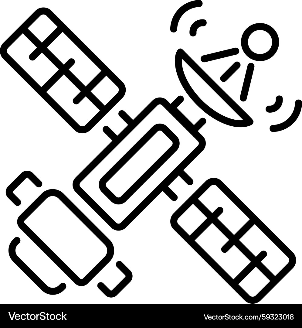 Satellite Royalty Free Vector Image - VectorStock