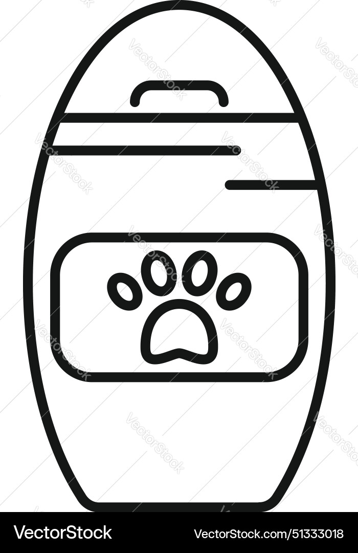 Simple outline of a pet Royalty Free Vector Image