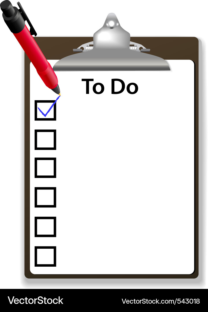 To-Do List Concept Royalty Free Vector Image - VectorStock
