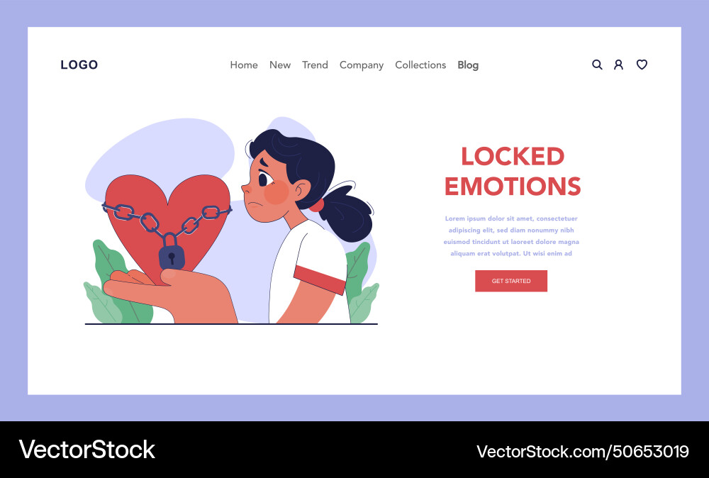 Childhood psychological trauma web banner Vector Image