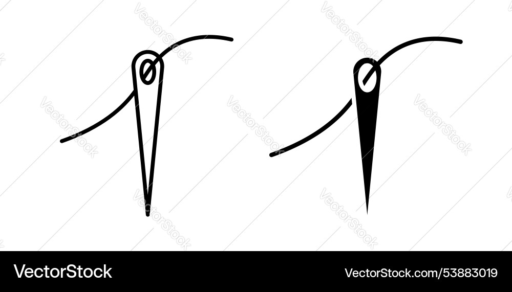 Needle icon set Royalty Free Vector Image - VectorStock