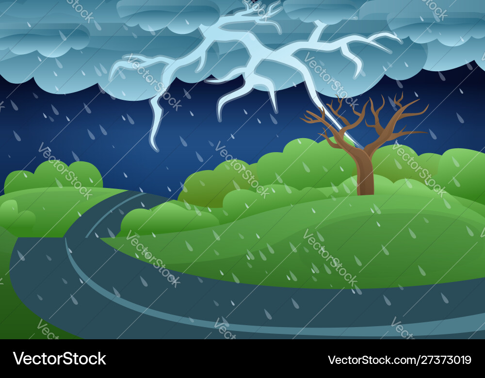 Cartoon Thunderstorm