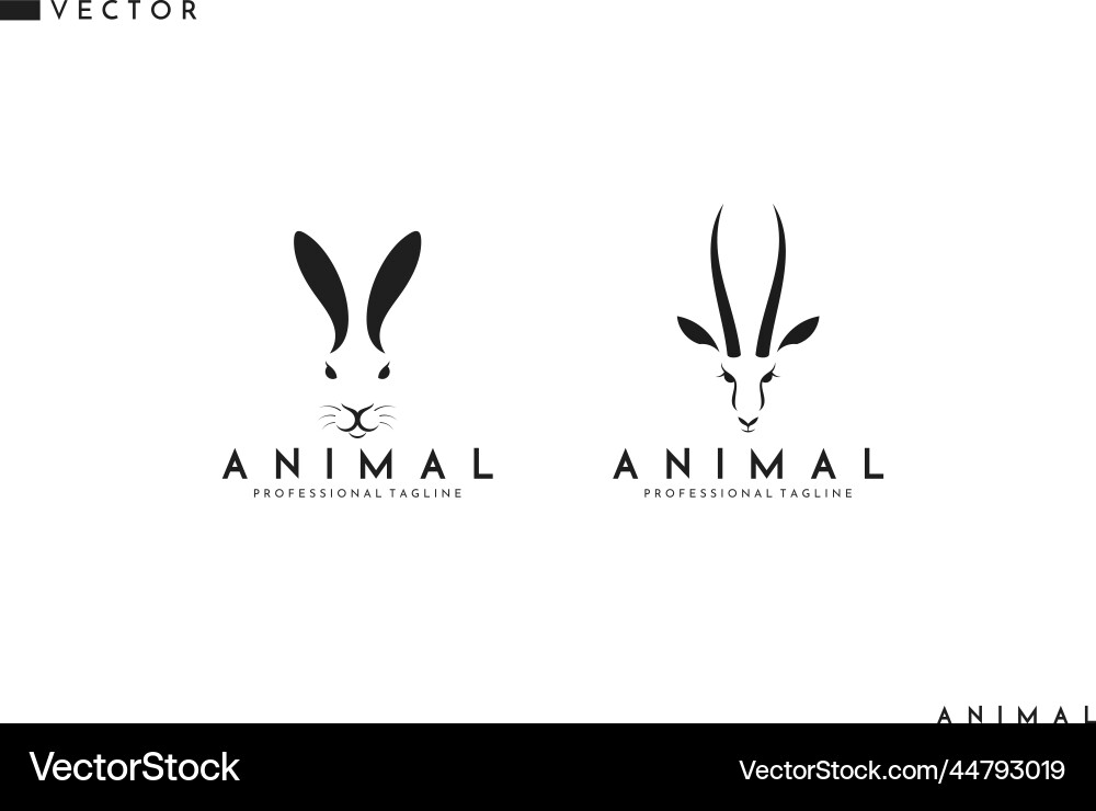 Wild animal logo Royalty Free Vector Image - VectorStock