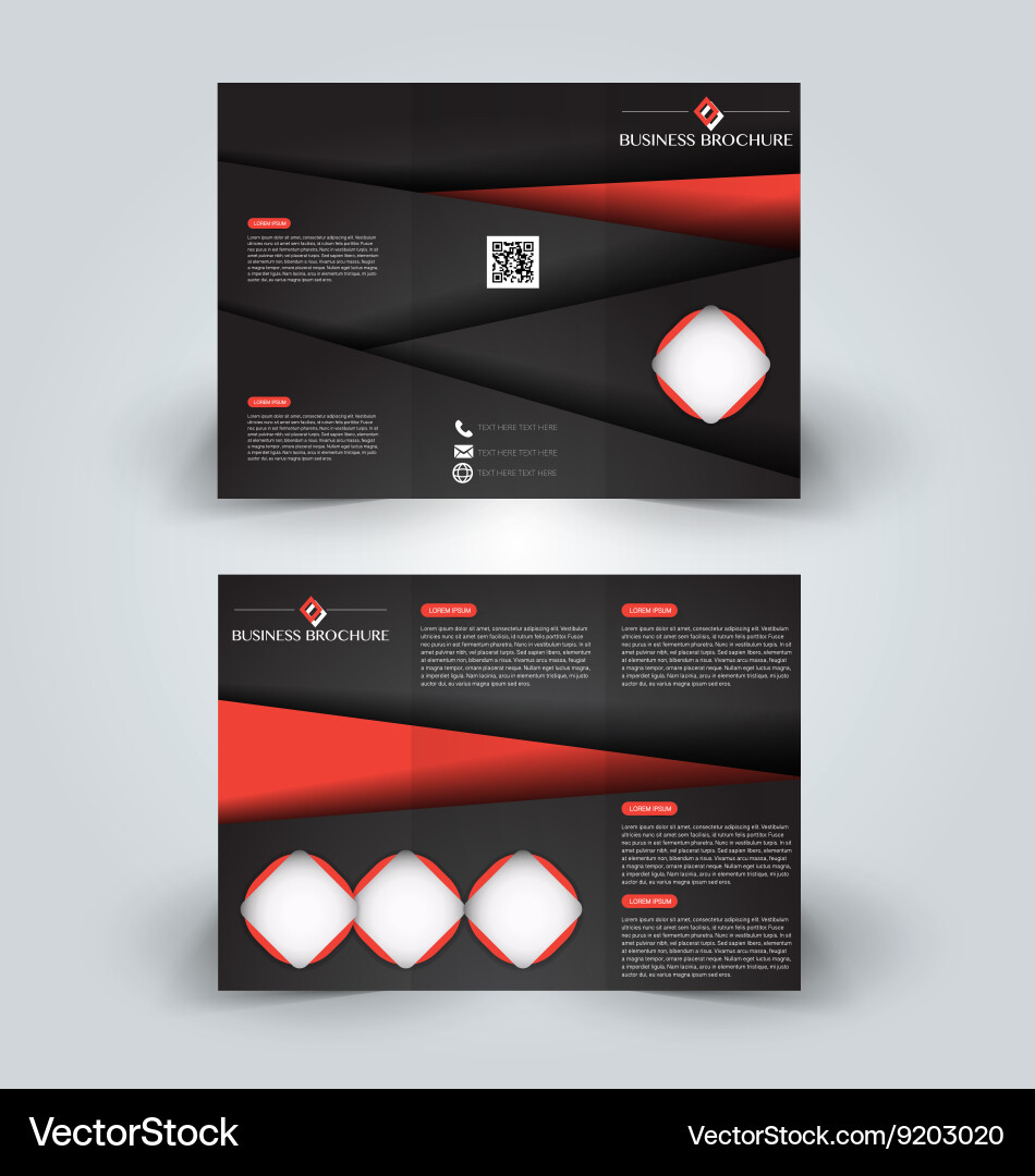 Brochure design template Royalty Free Vector Image