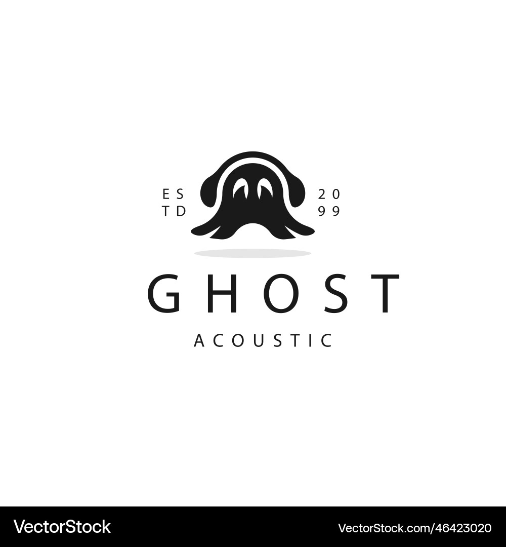 Ghost Music Logo - Halloween Theme – Royalty-Free Vector | VectorStock