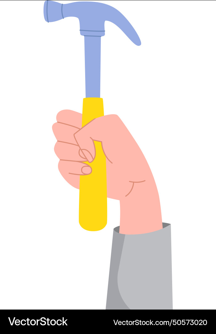 Hand holding hummer Royalty Free Vector Image - VectorStock