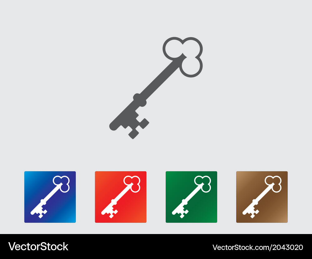 Key icons Royalty Free Vector Image - VectorStock