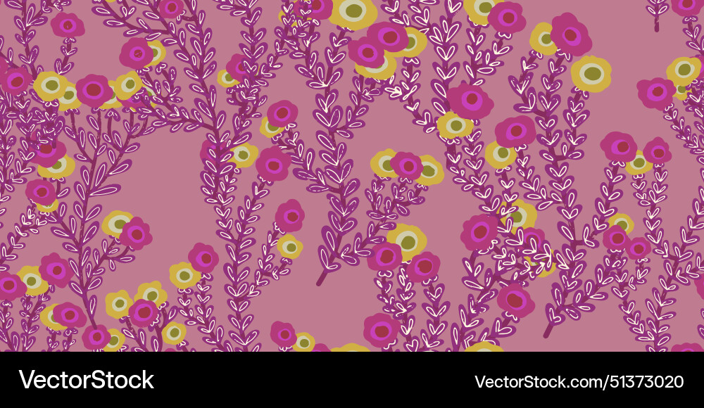 Texture plants herbs twigs with leaves plant Vector Image