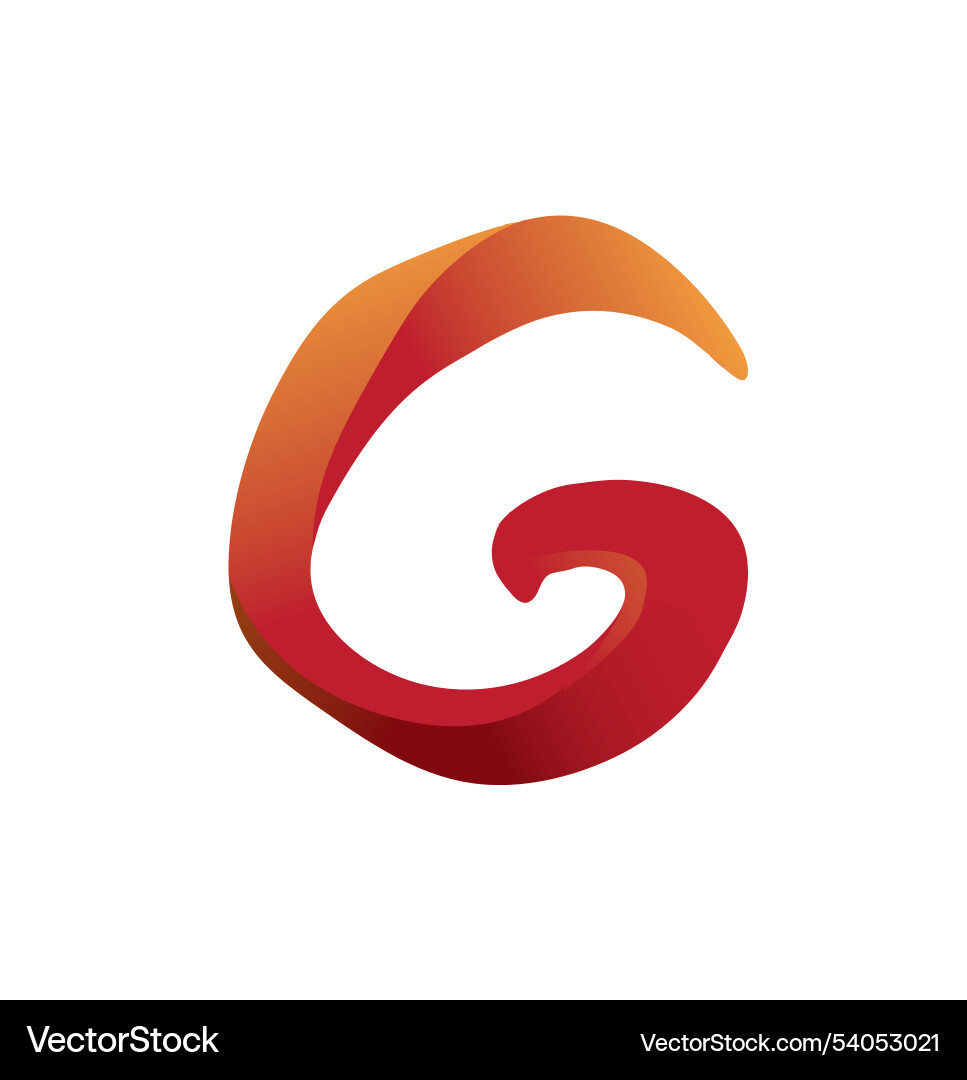 Creative letter g logo symbol design icon Vector Image