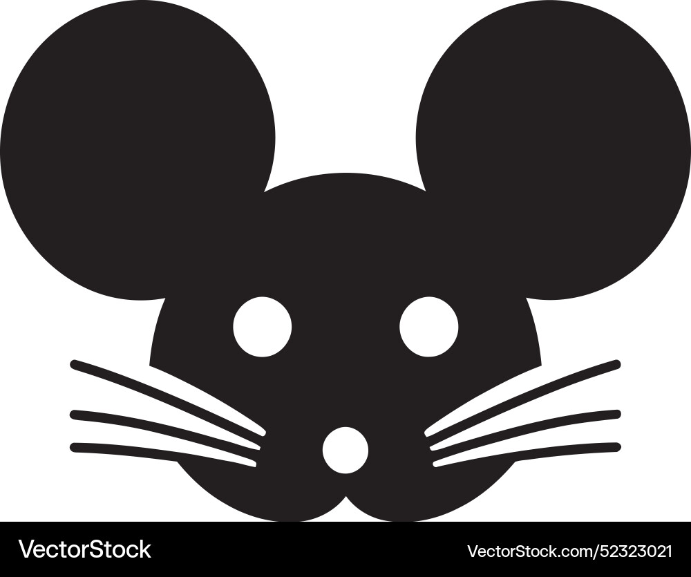 Darkened details black rat graphicinky Royalty Free Vector